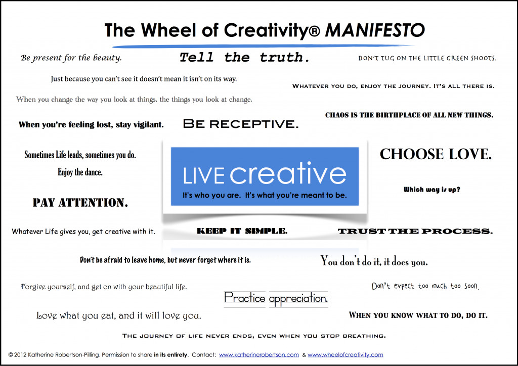WOC Manifesto Poster - THE WHEEL OF CREATIVITY®